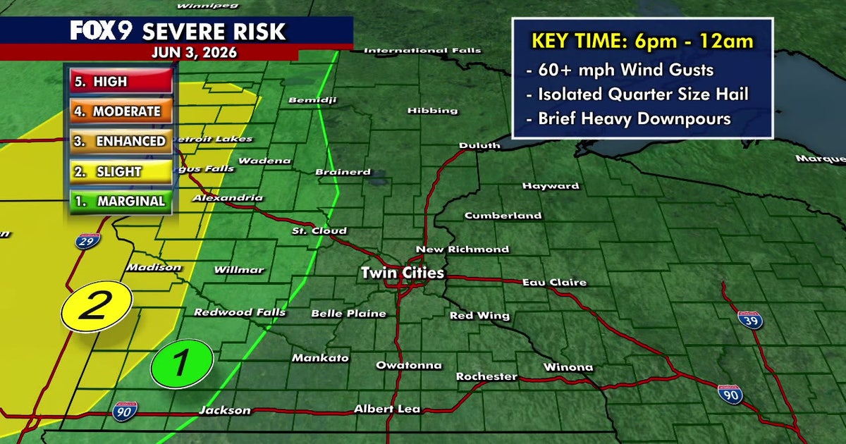 MN weather: Potential for storms in western MN | FOX 9 Minneapolis-St. Paul