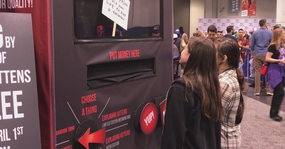 Exploding Kittens vending machine was so popular fire marshals had to ...