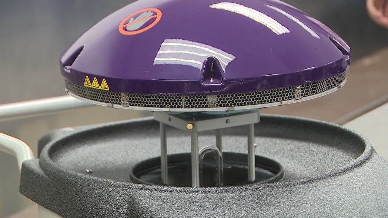 LAPD introduces new germ-fighting robot | FOX 11 Los Angeles