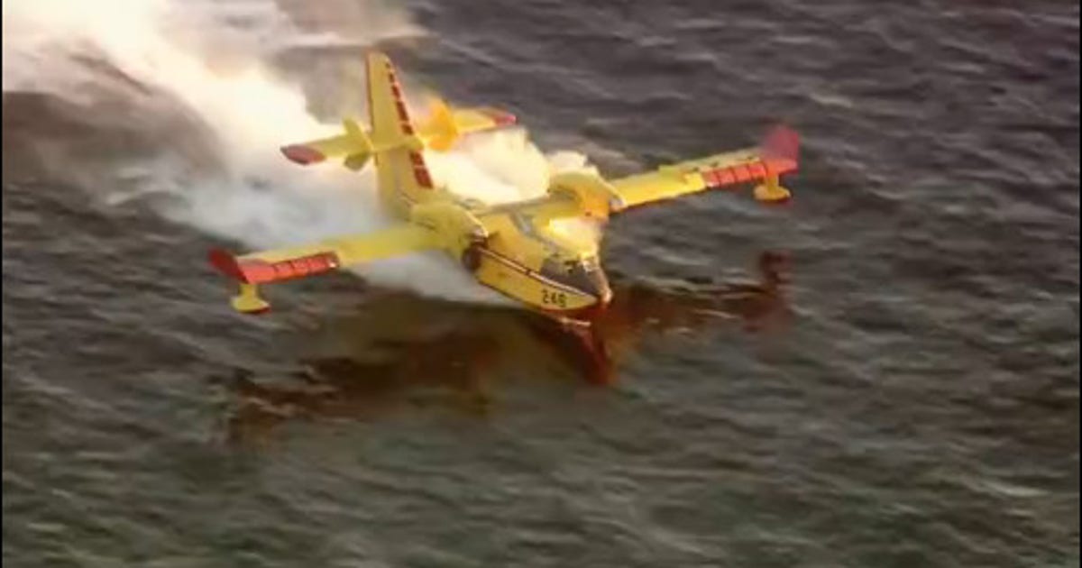LA fires update: Super scooper damaged by drone ready to fly again ...