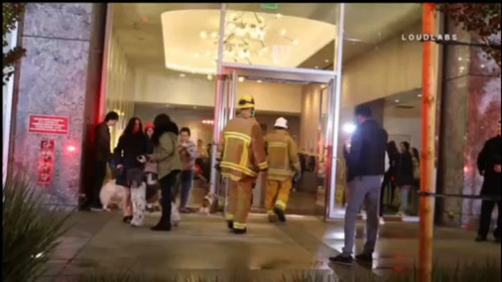 Arson fires damage Downtown LA high-rise building; suspect arrested ...