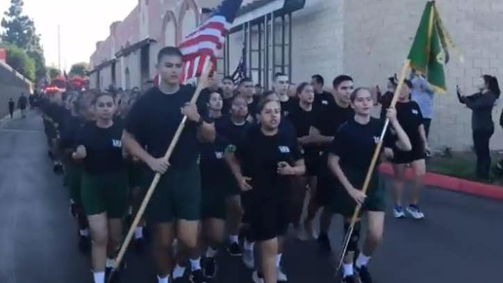 LASD Explorers run to honor fallen officers | FOX 11 Los Angeles