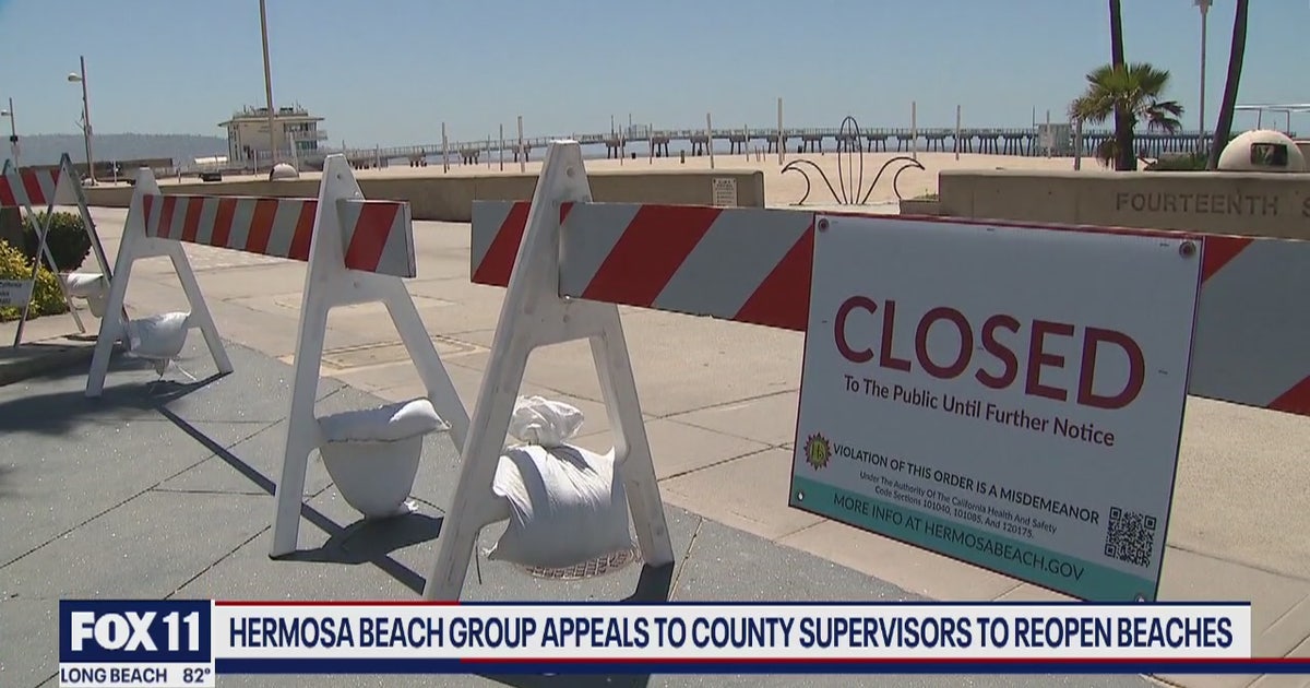 Hermosa Beach group urges LA County supervisors to reopen beaches | FOX ...