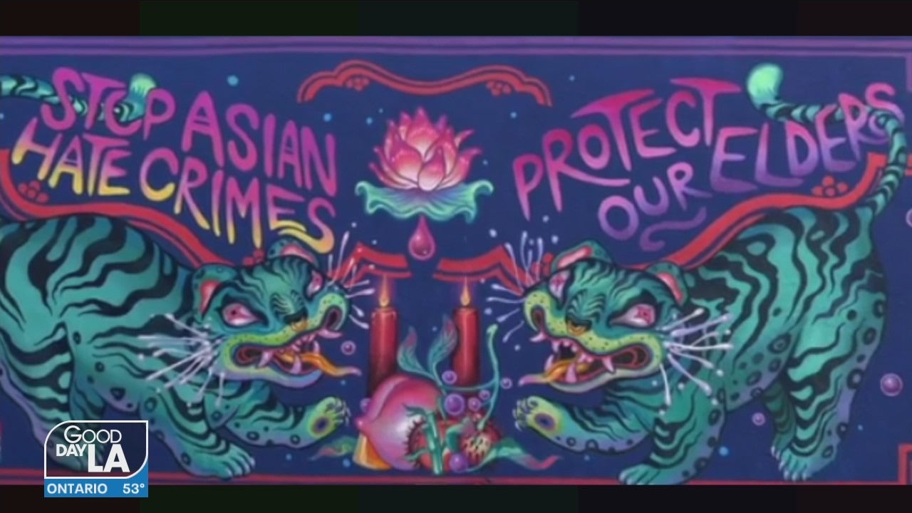 New Los Angeles Mural Raises Awareness Against Asian Hate Amid Rise In