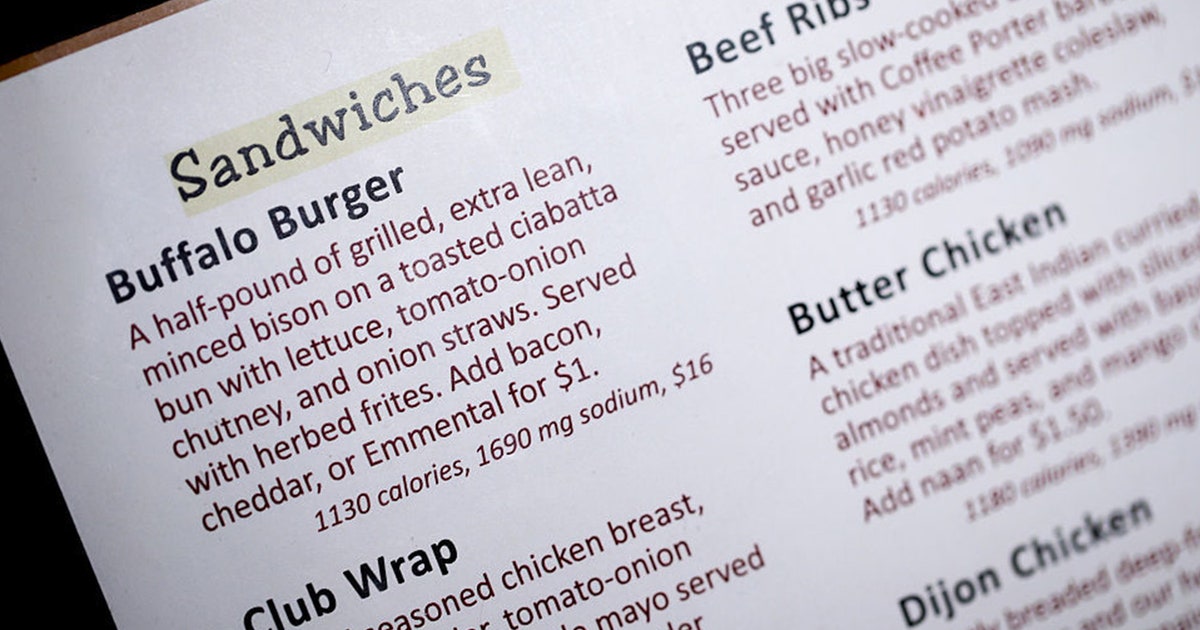 Calorie-counted menus linked to lower obesity-related cancer rates ...