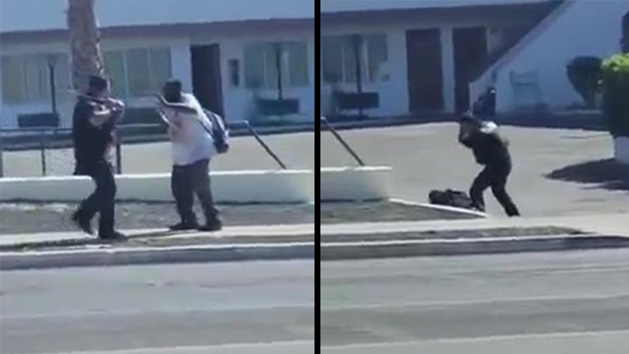 Barstow Police Officer Seen On Video Beating Unarmed Black Man With