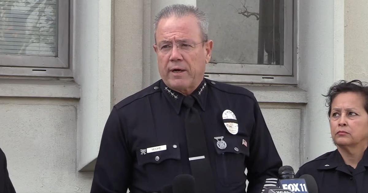LAPD Chief Michel Moore reflects during final day on the job | FOX 11 ...