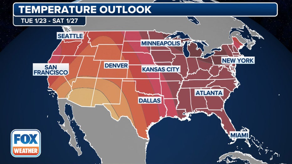 End of arctic air on horizon with January thaw days away | FOX 11 Los ...