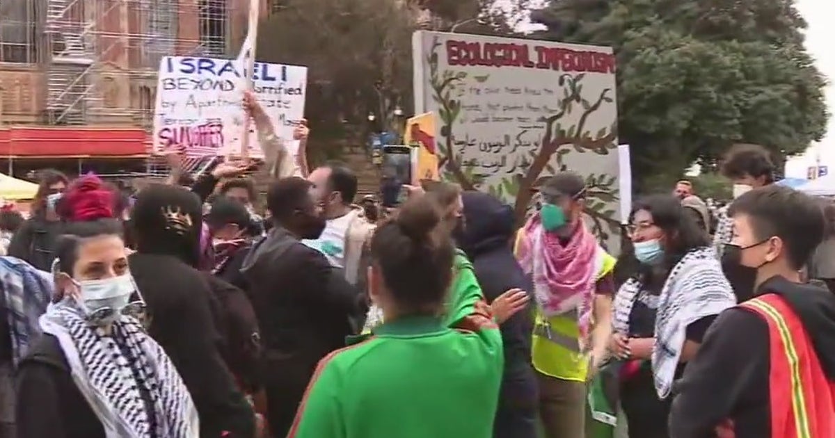 Protesters clash at UCLA campus during Pro-Palestinian demonstration ...