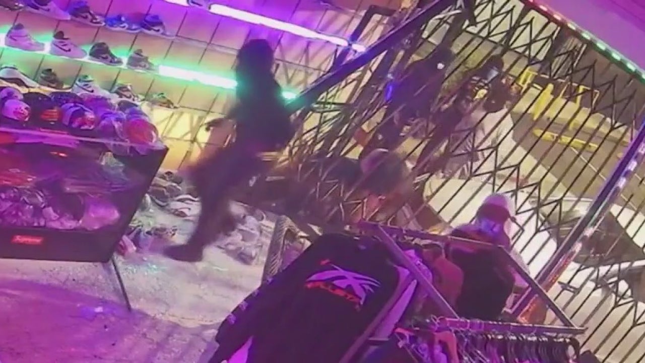 Caught On Camera Burglars Use Car To Smash Into Shoe Store In Gramercy