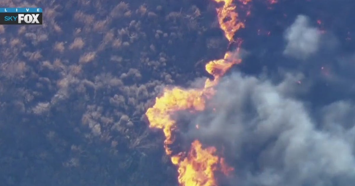 Laguna Fire possibly caused by car crashing into utility pole | FOX 11 ...
