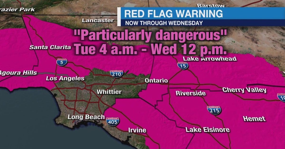 Monday wind forecast: PDS red flag warning ahead | FOX 11 Los Angeles