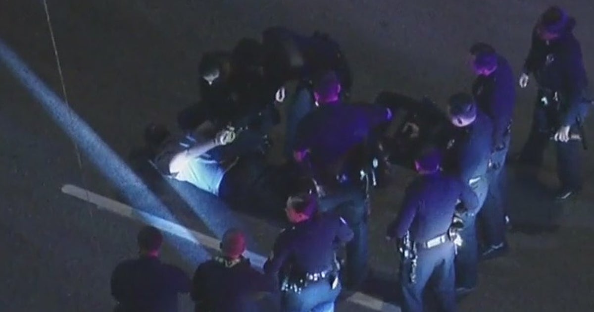 Tesla pursuit suspect crashes into parked car in West Hollywood | FOX ...