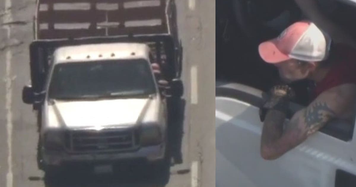 Slow police chase involving wobbly pickup truck in Los Angeles | FOX 13 ...