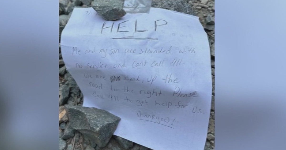 California mom, 9-year-old son rescued after leaving handwritten SOS ...