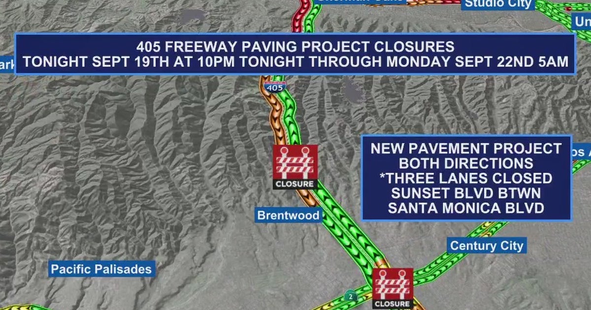 405 Freeway closures in Sepulveda Pass: Sept. 19-22 | FOX 11 Los Angeles