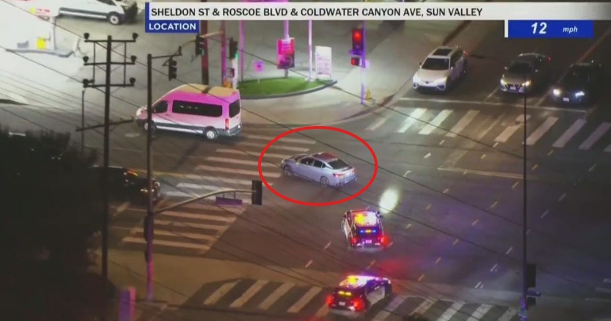 Suspected DUI driver leads police on chase through San Fernando Valley ...