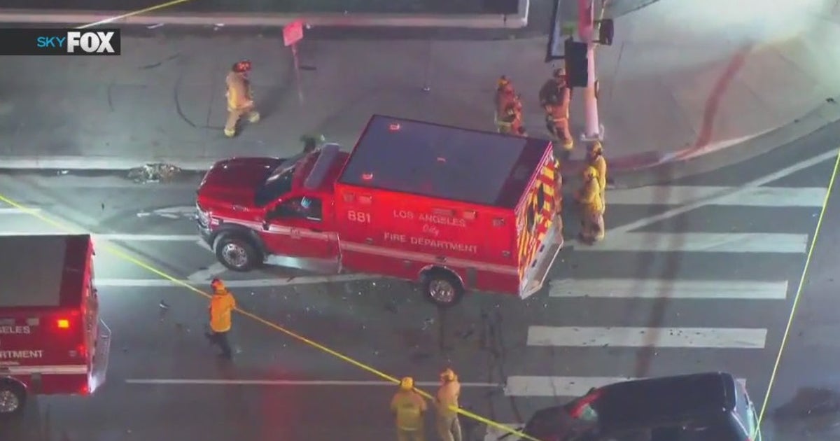 DUI suspect collides with LAFD ambulance en route to hospital; 5 ...