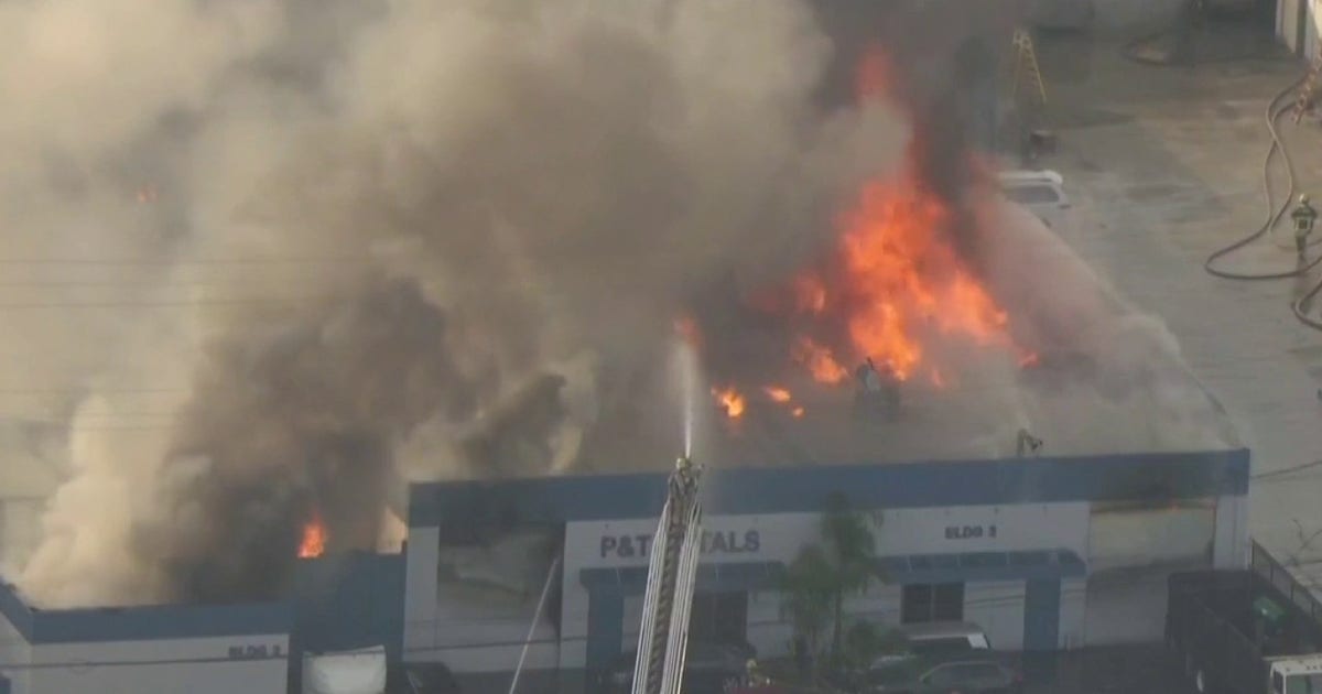 Crews respond to explosion at warehouse near South El Monte | FOX 11 ...