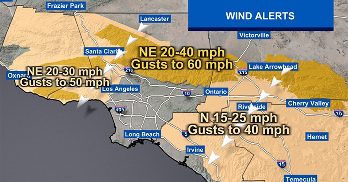 High wind warnings in effect in Southern California through the weekend ...