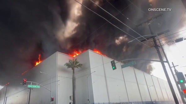 Boyle Heights warehouse fire flares up again, prompting new shelter-in ...