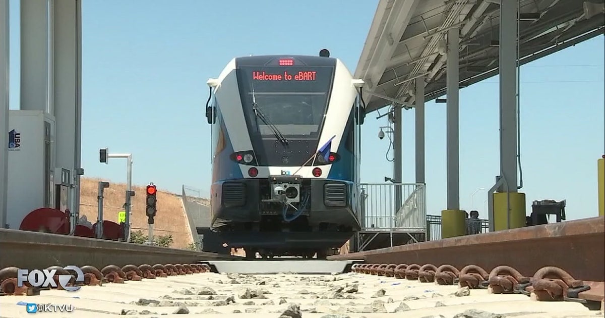 BART unveils diesel-powerd eBART Antioch extension trains | KTVU FOX 2