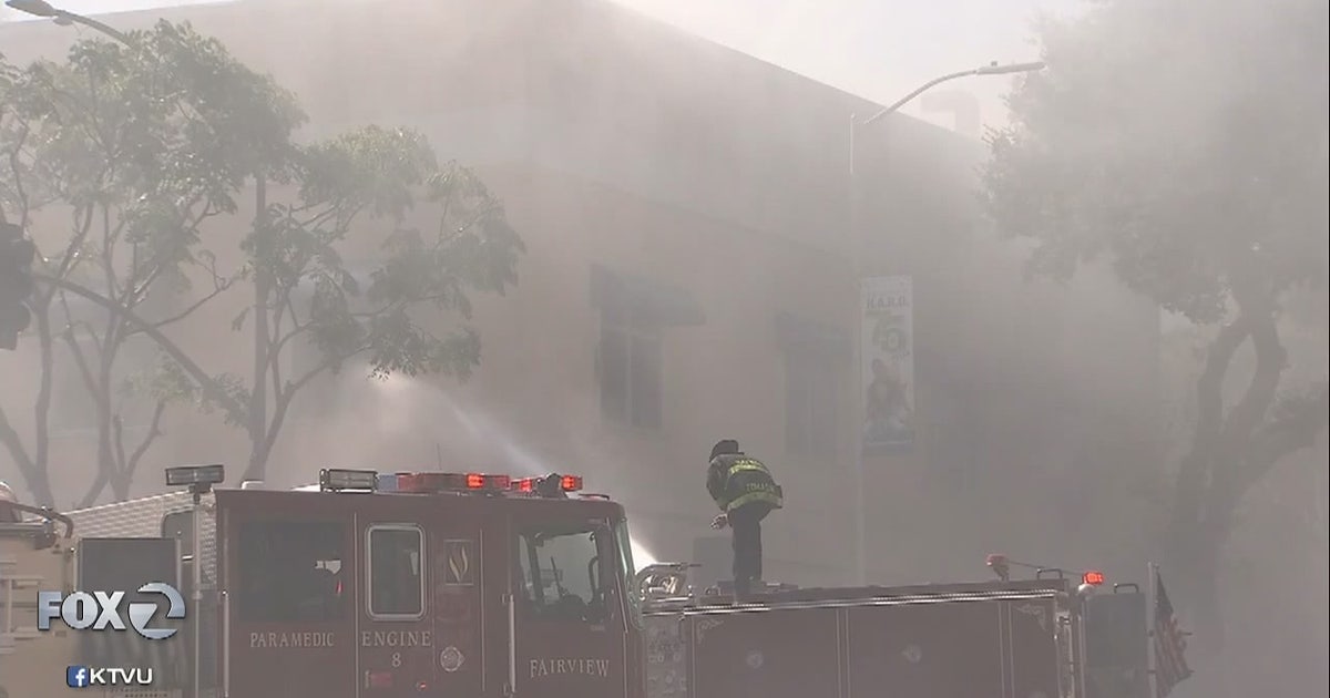 Commercial building destroyed by fire in downtown Hayward | KTVU FOX 2