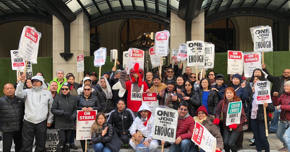 Strike Day 50: Marriott hotel workers have Thanksgiving on picket line ...