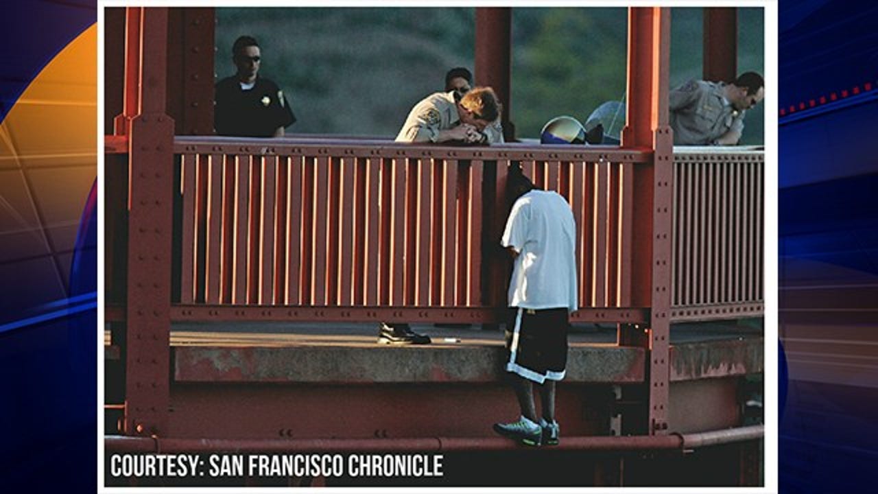 10 years later, officer reunites with man he saved on Golden Gate ...