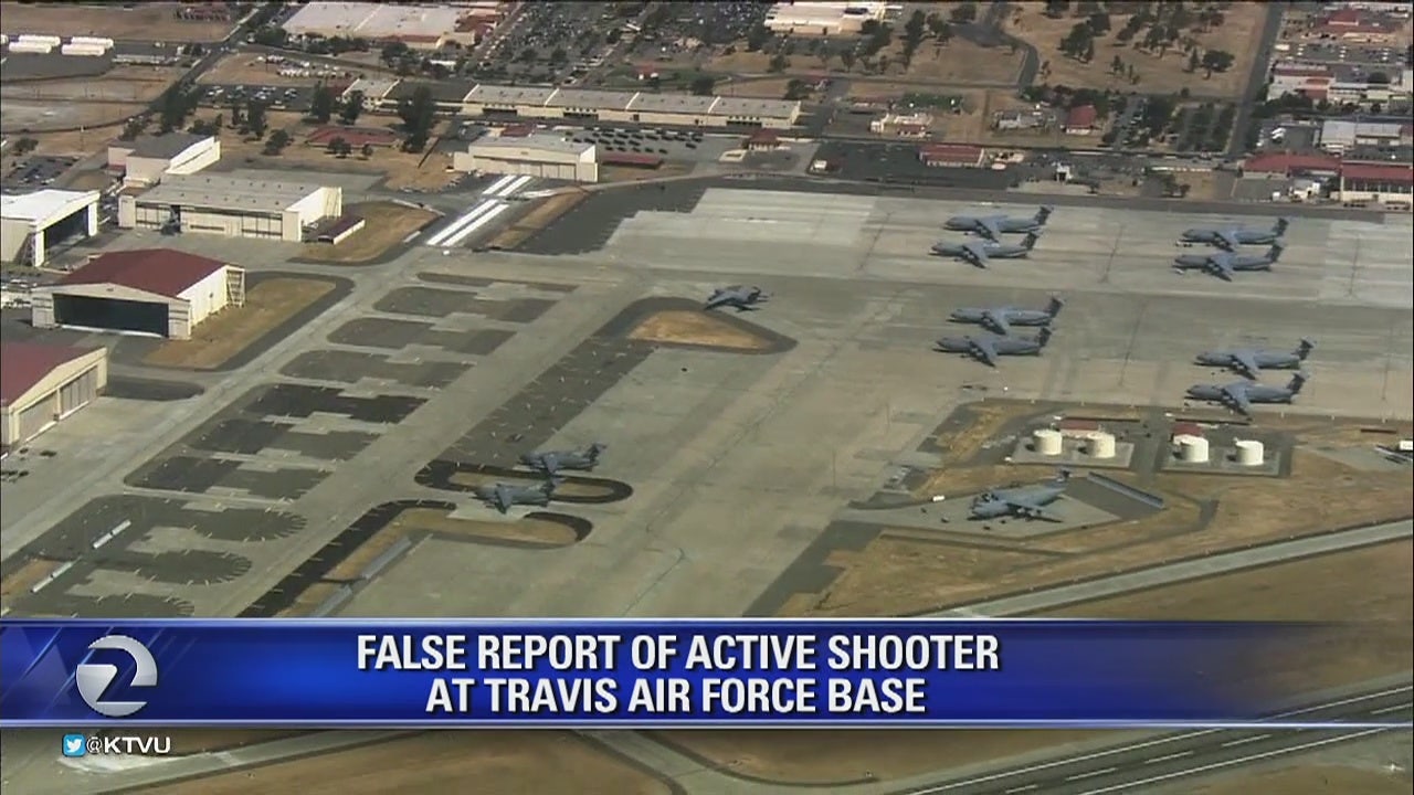 Officials say 'security incident' at Travis Air Force Base false alarm