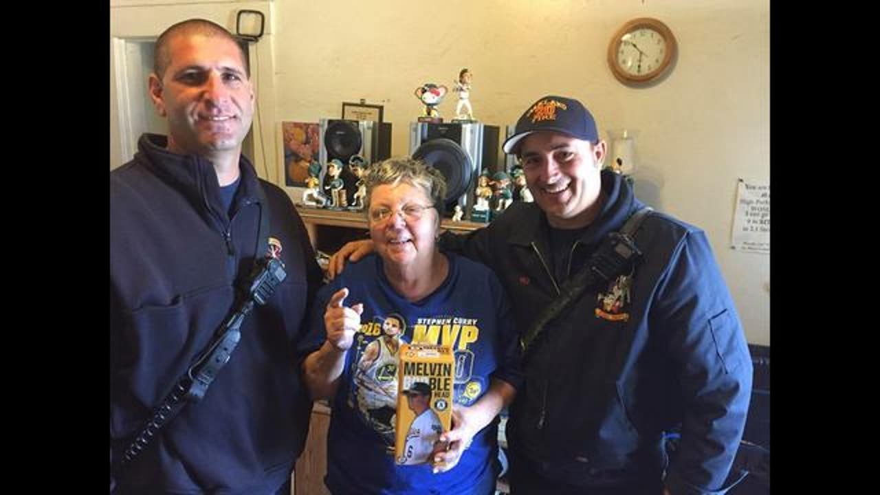 Oakland firefighters surprise A's fan with random act of kindness ...