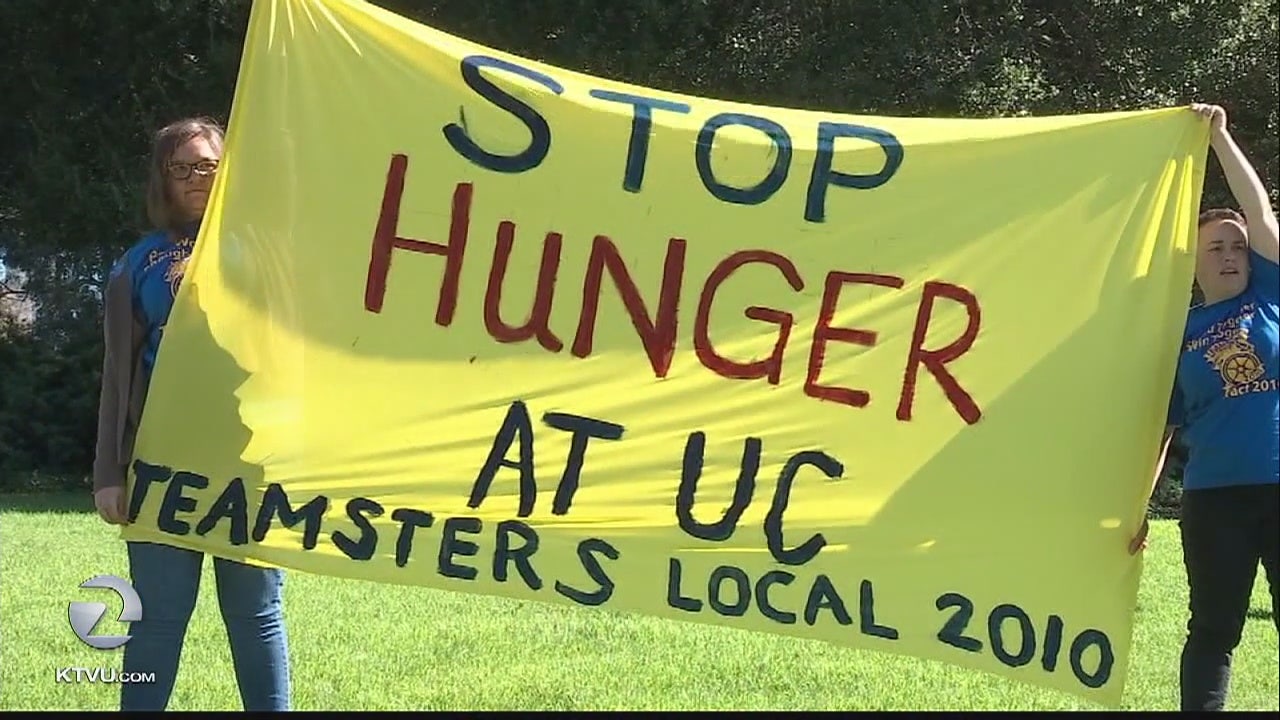 UC workers protest, many say they experience food insecurity