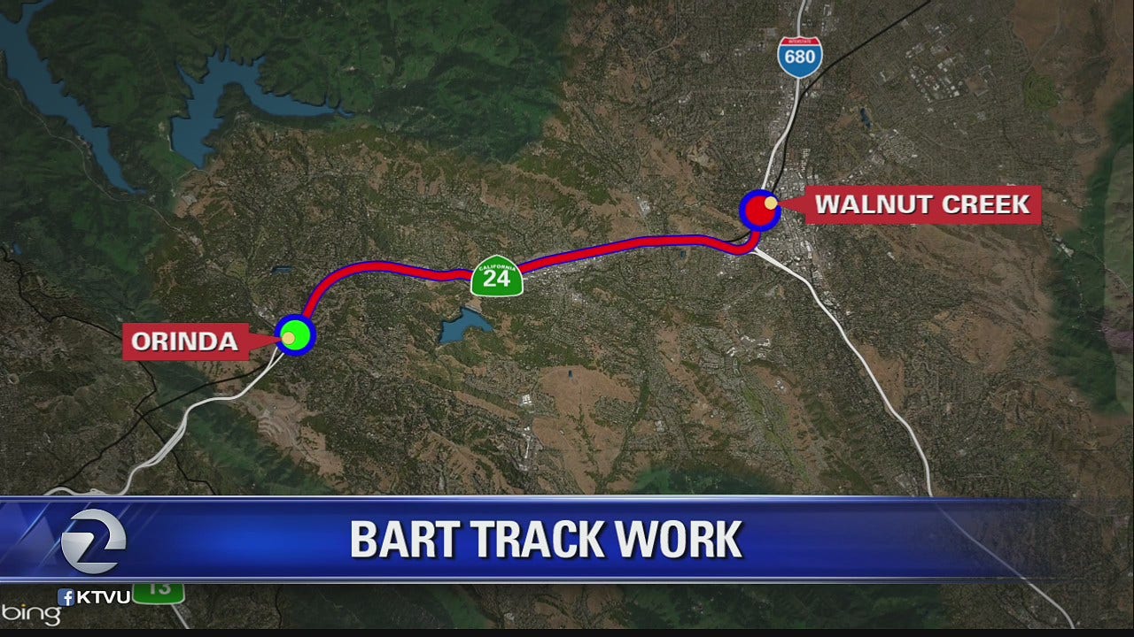 BART track work continues this weekend