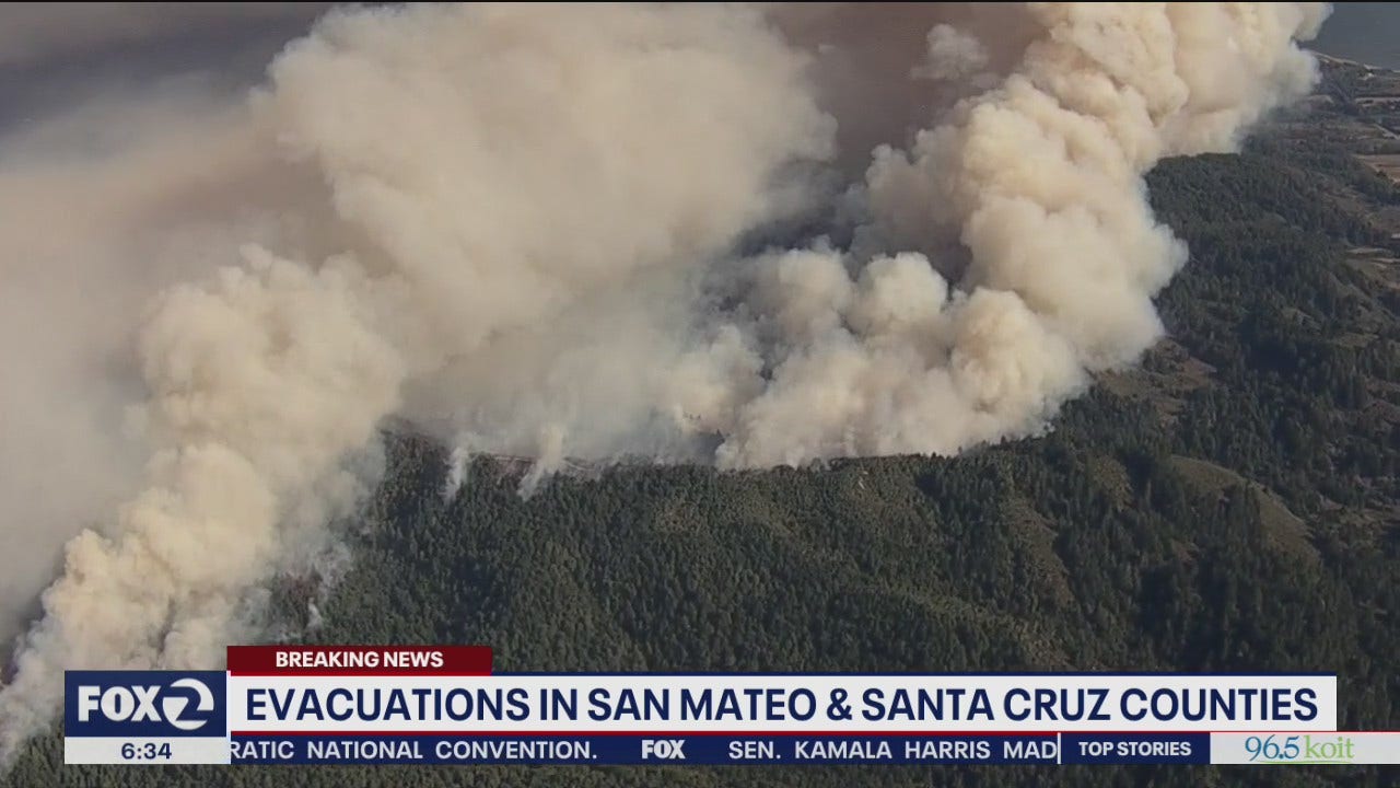CZU August Lightning Complex Fire nearly doubles in San Mateo and Santa ...