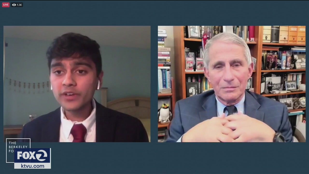 Frank fireside chat with Dr. Fauci and Berkeley students | KTVU FOX 2 Frank fireside chat with Dr. Fauci and Berkeley students | KTVU FOX 2