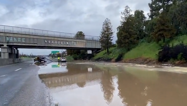 Northern California Flooding Prompts Closure Of Major Highways