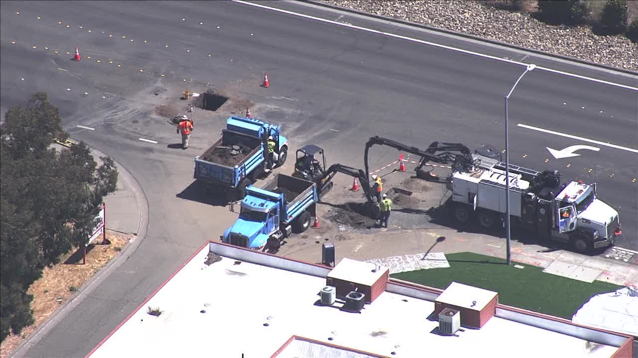 Gas line break in Rohnert Park repaired, roads are opens | KTVU FOX 2