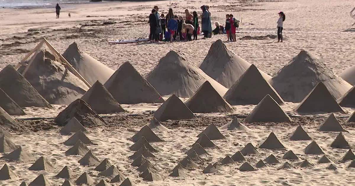 Santa Cruz's hundreds of sand pyramids | KTVU FOX 2