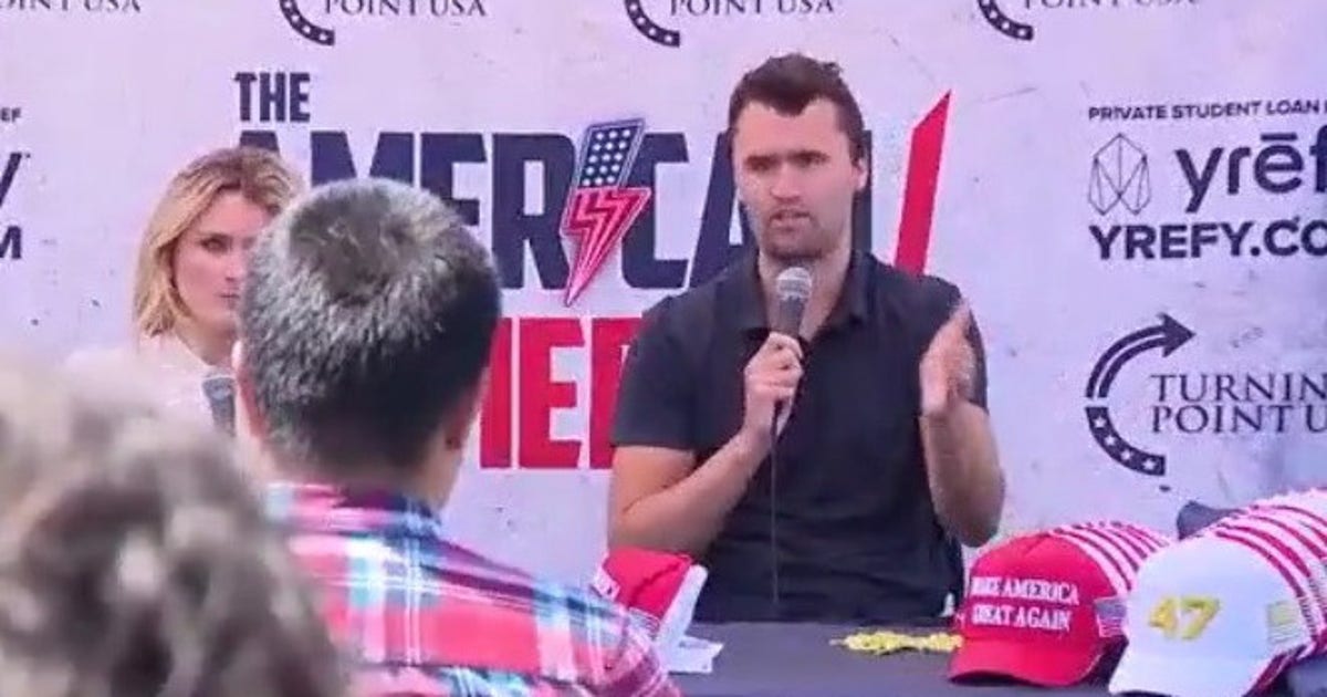 Conservative commentator Charlie Kirk speaks at San Francisco State ...