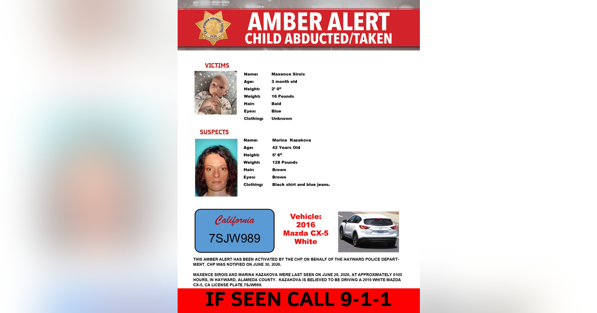 Hayward police issue Amber Alert for 3-month-old | KTVU FOX 2