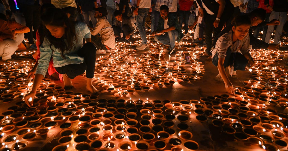 Diwali record set as millions of Indians celebrate amid air pollution ...