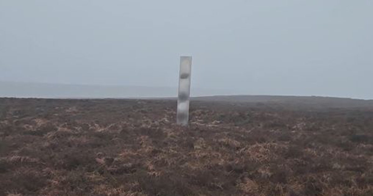 10-foot mysterious metal monolith spotted in Wales | LiveNOW from FOX