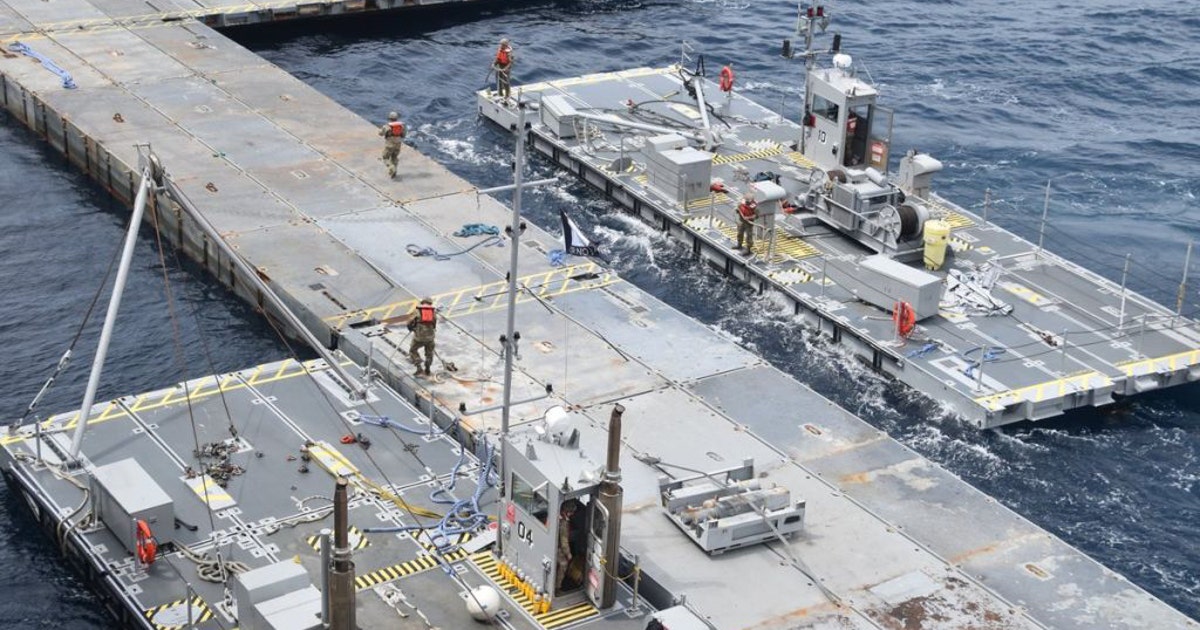 US-built Gaza Strip relief pier is done; aid to flow soon as war rages ...