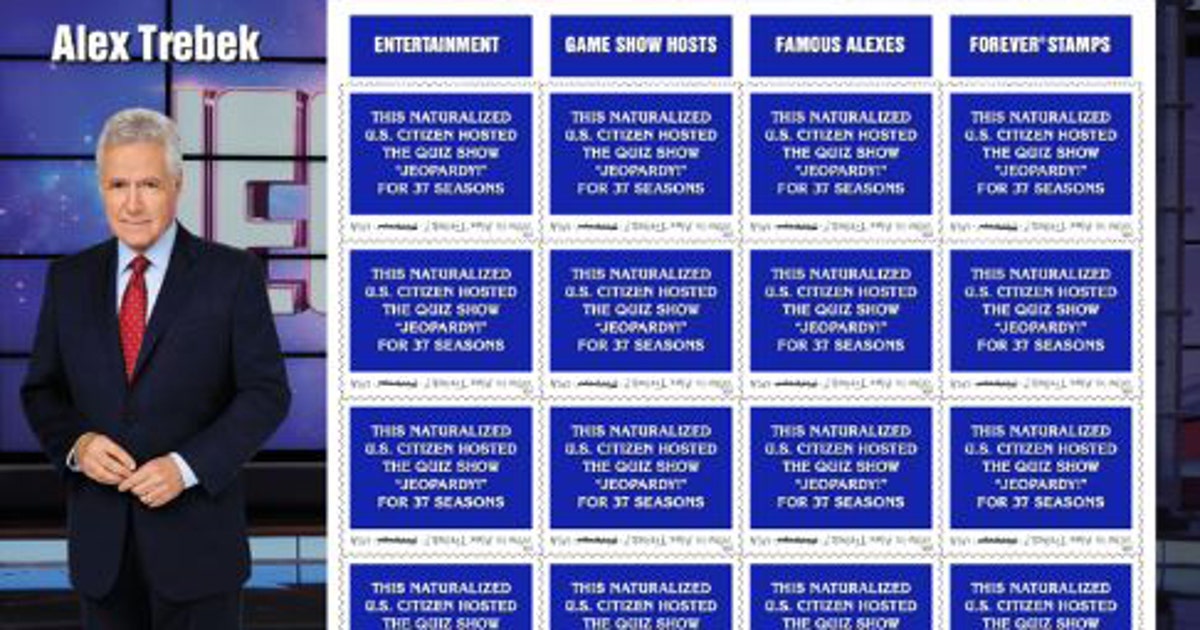 'Jeopardy!' icon Alex Trebek stamp unveiled by USPS | LiveNOW from FOX