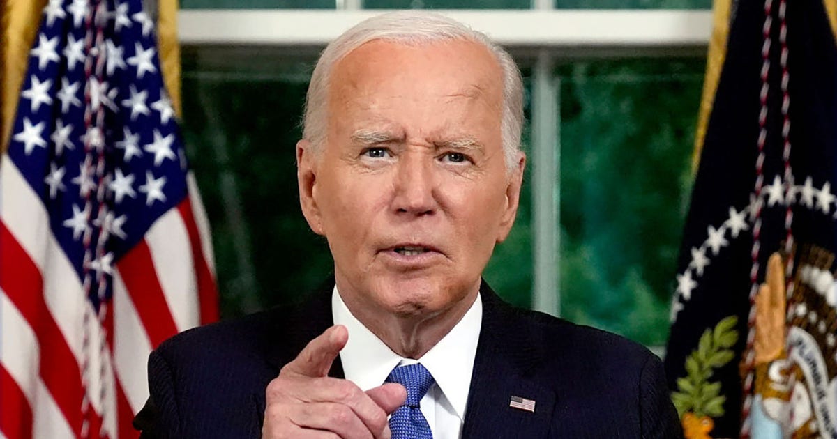 Transcript: Biden's speech on why he withdrew from 2024 race | LiveNOW ...