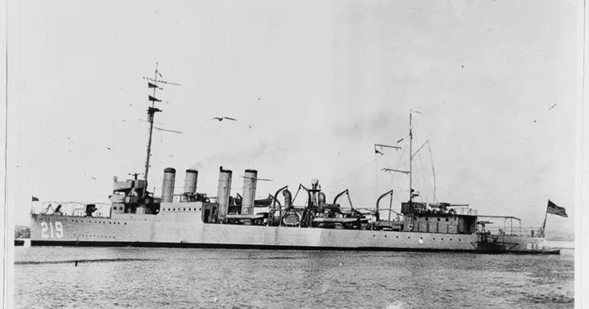 Sunken WWII US destroyer, known as ‘Dancing Mouse,’ discovered 80 years ...