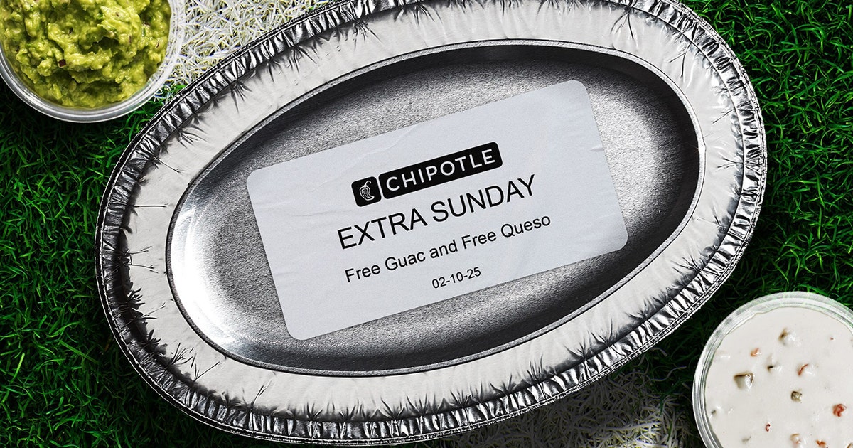 Chipotle is giving away free food during (and after) Super Bowl 59 ...