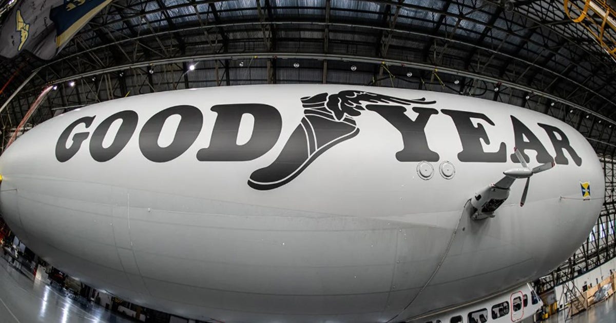 Goodyear Blimp gets vintage makeover in honor of its 100th anniversary ...
