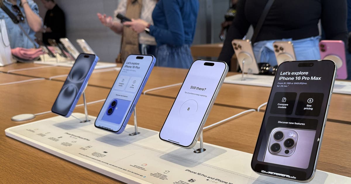 Trump wants a 25% tariff on iPhones unless they're made in US | LiveNOW ...