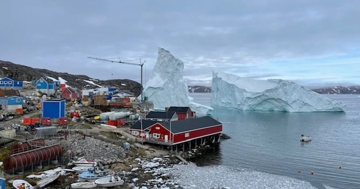 Greenland village comes face-to-face with a giant iceberg | FOX 5 Atlanta